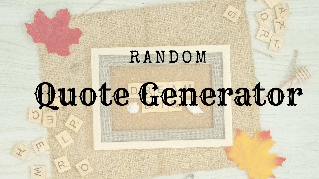 Build A Random Quote Generator in HTML CSS & JavaScript