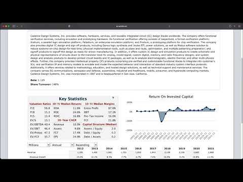 Cadence Design Systems Stock Analysis (10 minute First Look) - $CDNS