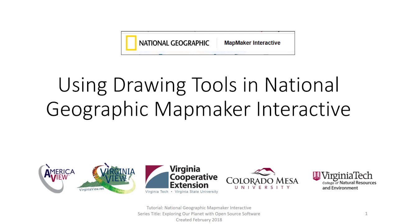 Drawing Tools in National Geographic Mapmaker Interactive