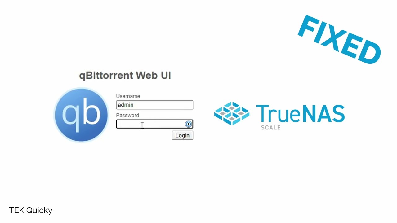 How to login to qBittorrent on TrueNAS Scale