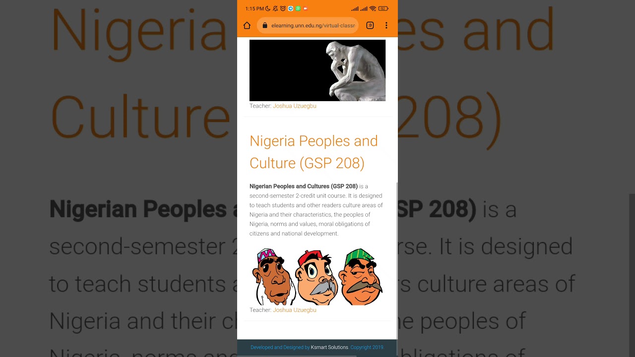 HOW TO DO YOUR GS QUIZ ON ELEARNING.UNN.EDU.NG WEBSITE