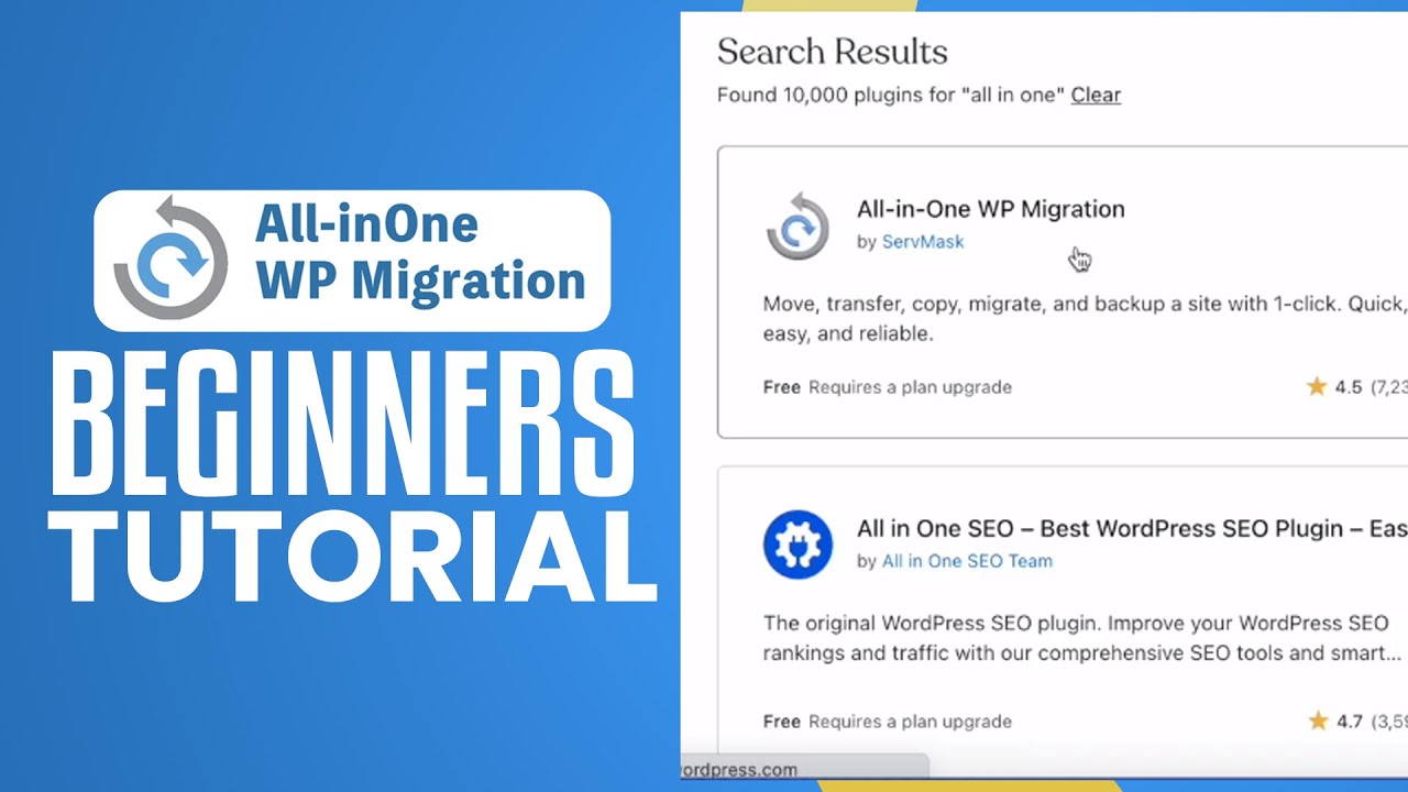 How To Use All In One WP Migration Plugin (2025) Easy Tutorial