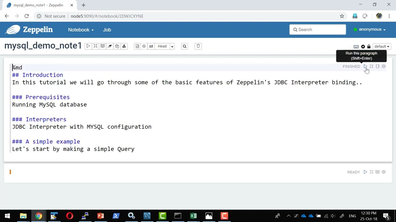Apache Zeppelin Notebook Overview