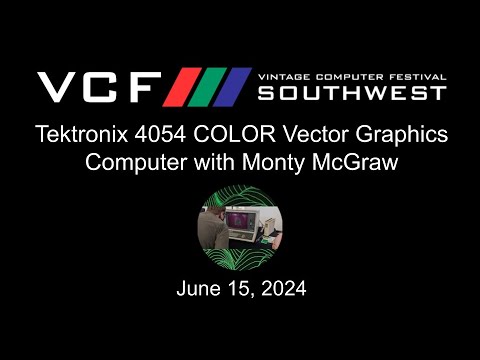 Tektronix 4054 COLOR Vector Graphics Computer (VCF Southwest Talk ...