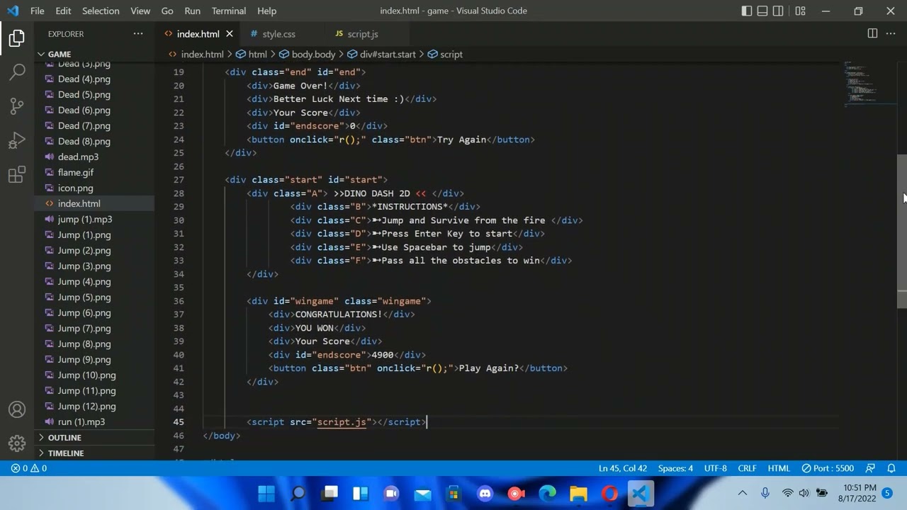 JavaScript 2D Game Development - Java Institute for Advanced Technology - Argent Gunasekara
