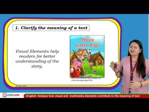 GRADE 5 ENGLISH Q4 W1 - ANALYZE HOW VISUAL AND MULTIMEDIA ELEMENTS CONTRIBUTE TO THE MEANING OF A TE