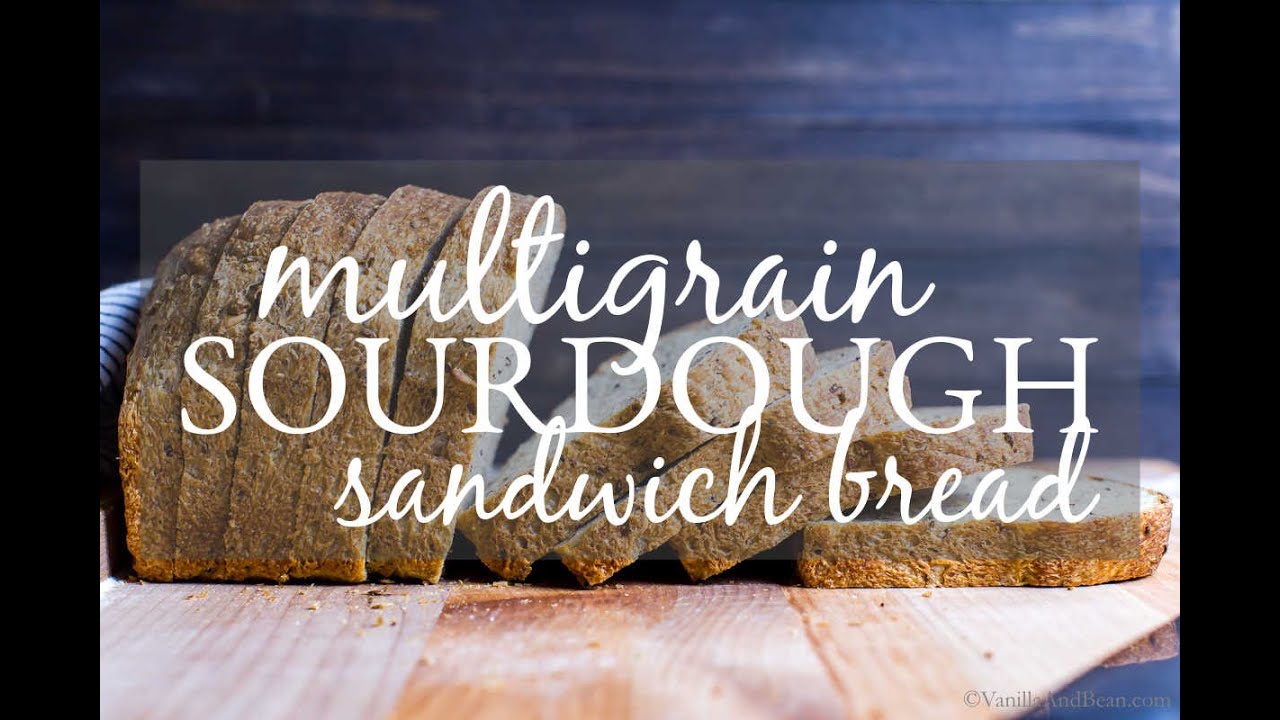 Soft Multigrain Sourdough Sandwich Bread