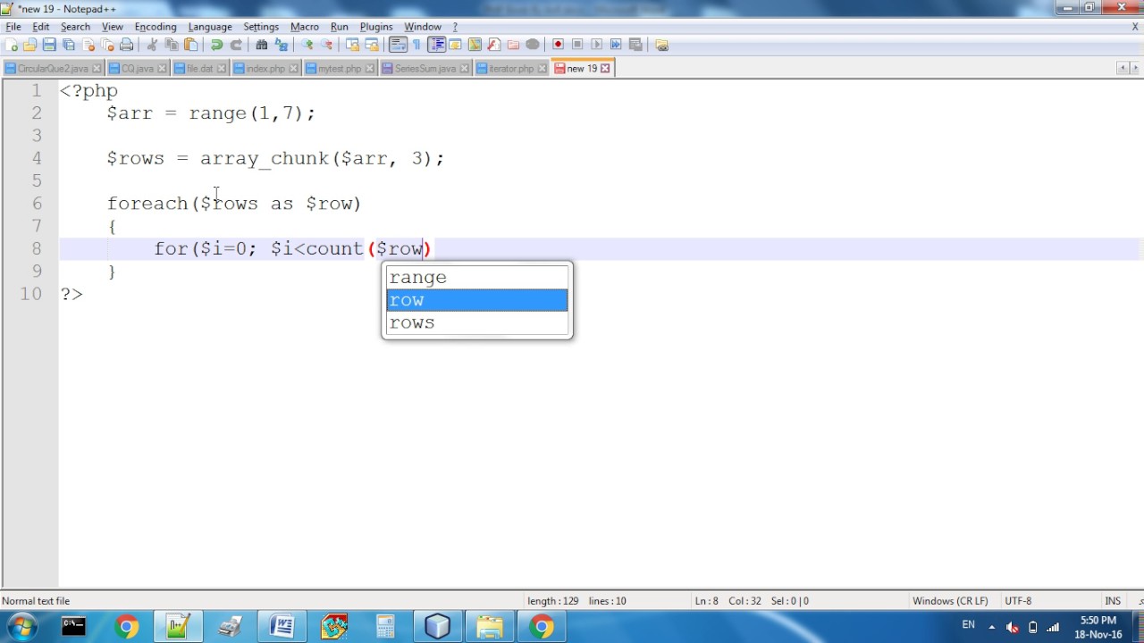Array Chunk Function In PHP