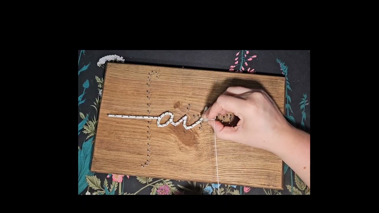 Faith Cross String Art Process | BackCountry Strings