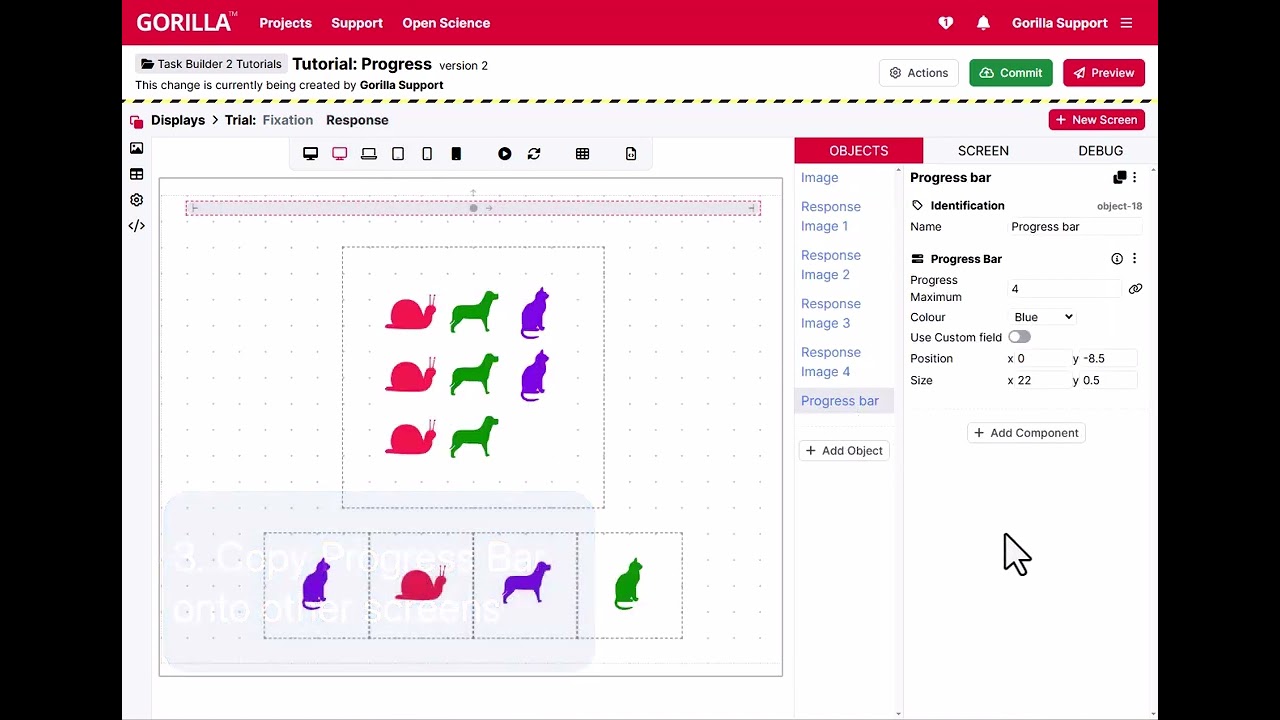 Gorilla.sc - Tutorial: Progress