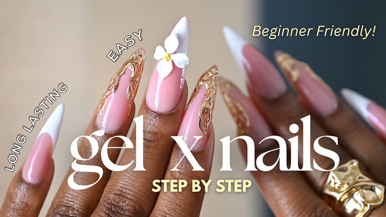 How I Do Gel-X Nails at Home ✨ NO DRILL✨ | Prep, Extensions + Beginner Friendly Nail Art