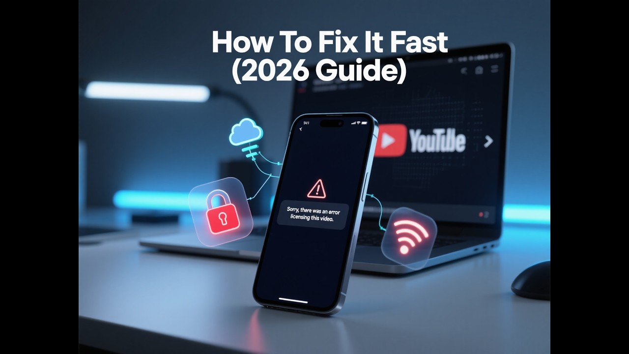 YouTube Sorry There Was an Error Licensing This Video – How To Fix It Fast (2026 Guide)