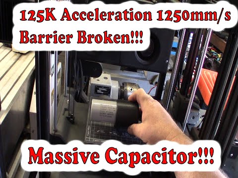 CELERITAS, Worlds Fastest 3D Printer Concept, 125K Acceleration 1250 mm/s Barrier Broken On 24V