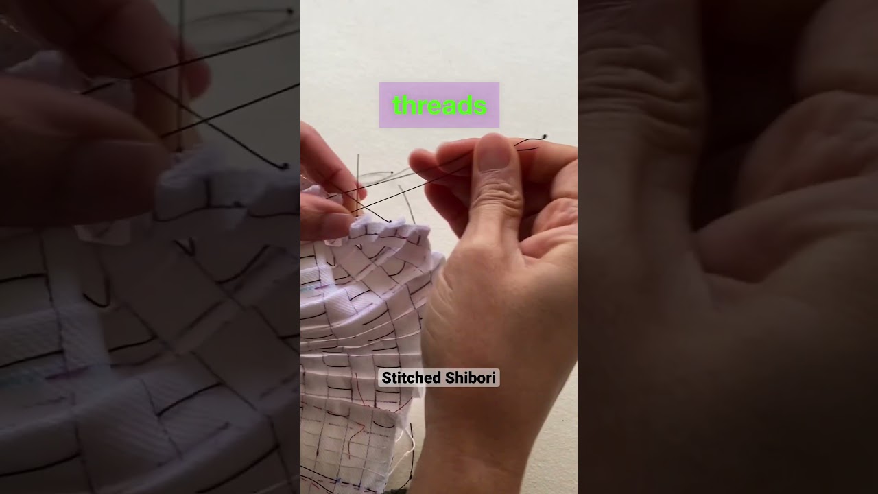 Stitched Shibori #diy #sewing #handmade #craft #stitching #shibori #sew #sewingtutorial