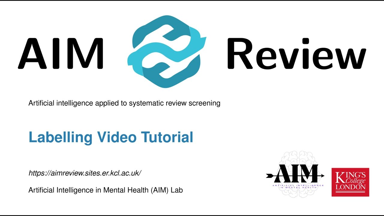 AIM Review Tool: Labelling Application Tutorial