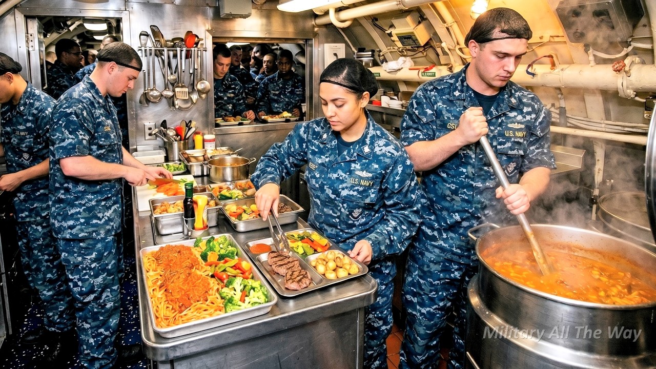 How Navy Cooks Feed 150 Sailors Inside a $4B Nuclear Submarine