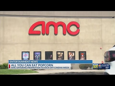 AMC Theatres offering all-you-can-eat popcorn for moviegoers during ‘Cinema Week’