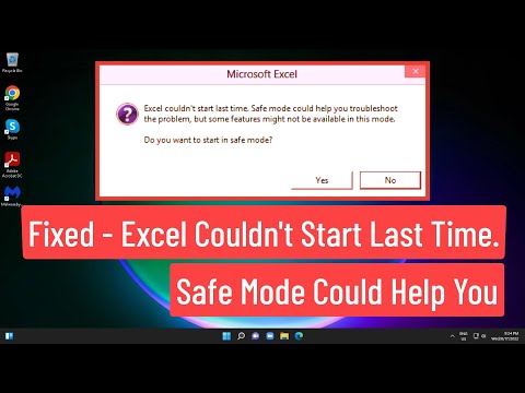 Excel Couldn't Start Last Time Safe Mode could Help You Troubleshoot The Problem - [FIXED]