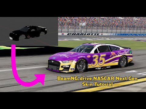 BeamNG.drive Nascar Next Gen Skin Tutorial