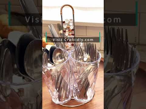 #Craftidly - DIY Silverware Caddy