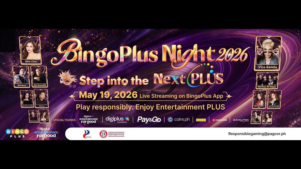 BingoPlus Night 2026: Step into the Next Plus! Purple Carpet
