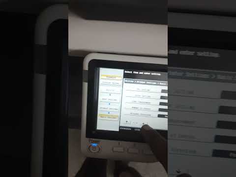 Konica minolta letter to a4 switch (override on) #konicaminolta #override #configuration #technology