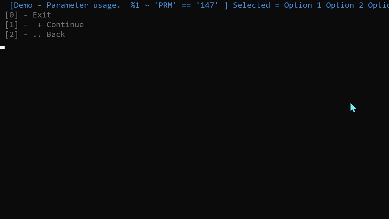 Batch multi select menu