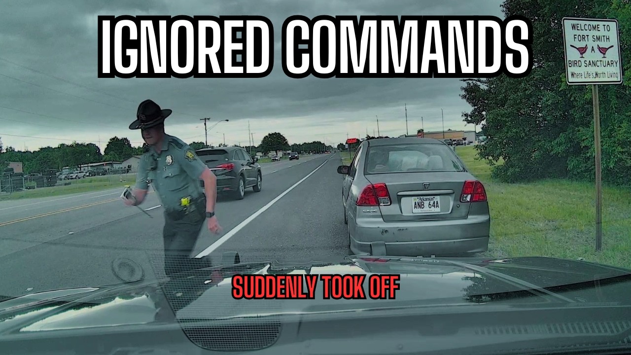 Arkansas Trooper Spots Strange Driver Behavior Before Honda Suddenly Pulls Away