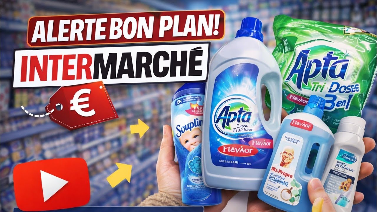 🛒€2 PER BOTTLE OF LAUNDRY DETERGENT AT INTERMARCHÉ ⚠️ GREAT DEAL ALERT!