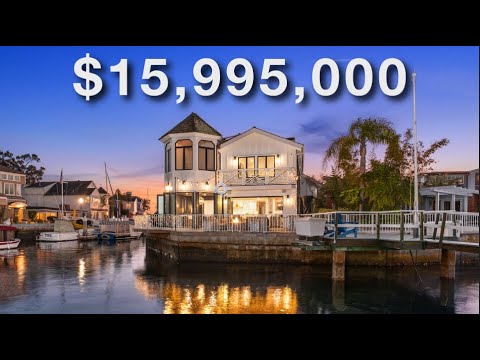 Inside a $15,995,000 Ultra-Exclusive Newport Beach home with INSANE panoramic harbor views