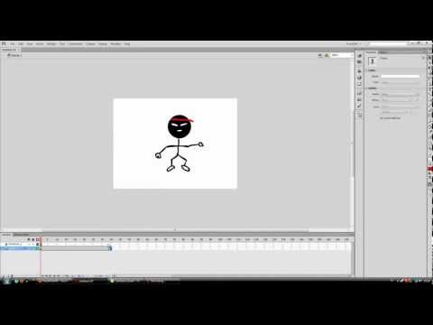 Adobe Flash CS6 Tutorial: Basic animation (bone tool)