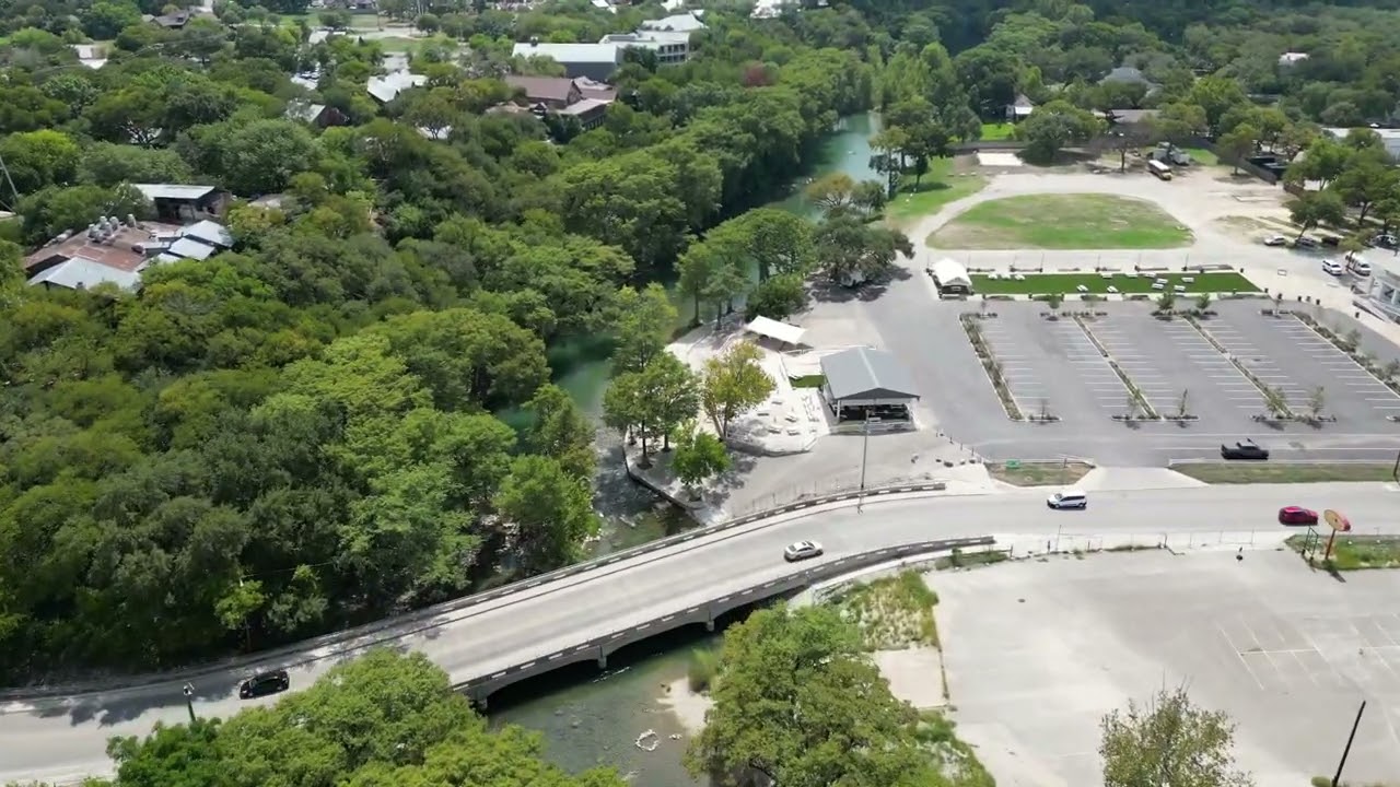 Gruene TX - Guadalupe River (Drone View)