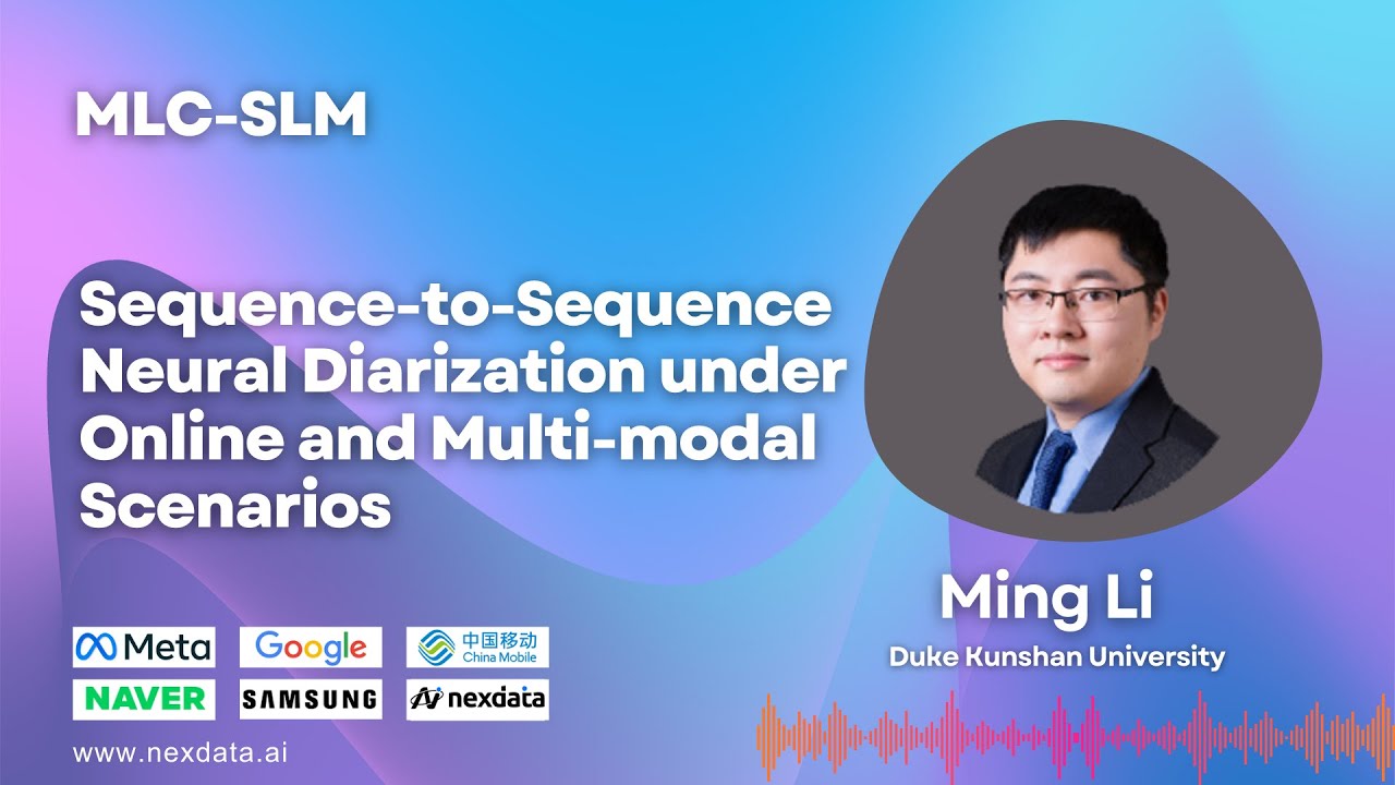 Professor Ming Li | MLC-SLM Workshop Presentation