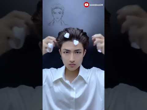 Tomboy hairstyle tutorial !! Tomboys !! Tomboy fashion !! Korean hairstyle !! #shorts #trending