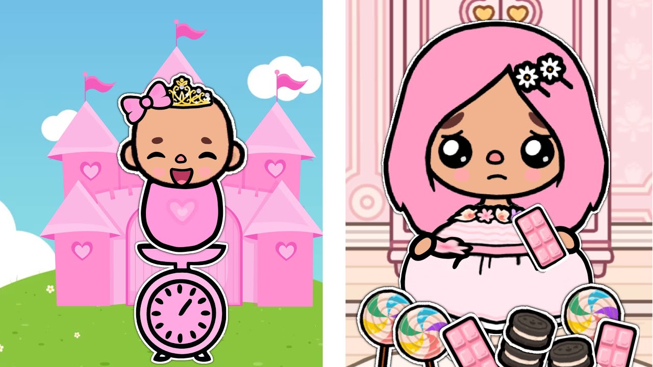 The Fat Princess 👶🏻👑 | Toca Life Story | Toca Life World 🌎💜