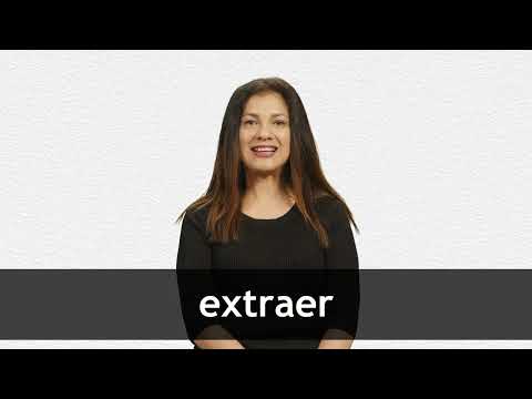Traducción en inglés de “EXTRAER” | Collins Diccionario español-inglés