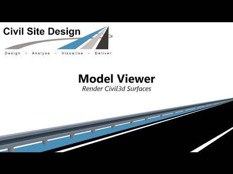 Model Viewer – Render Civil3D Surfaces
