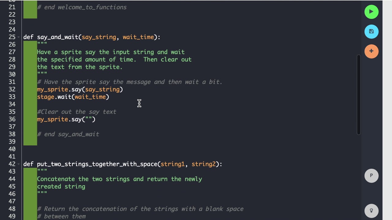 Python Functions in Codesters