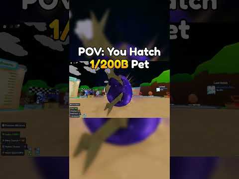 Hatching a 1/200B MYTHIC IMMORTAL ONE in Bubble Gum Simulator Infinity #roblox #bgsi #shorts