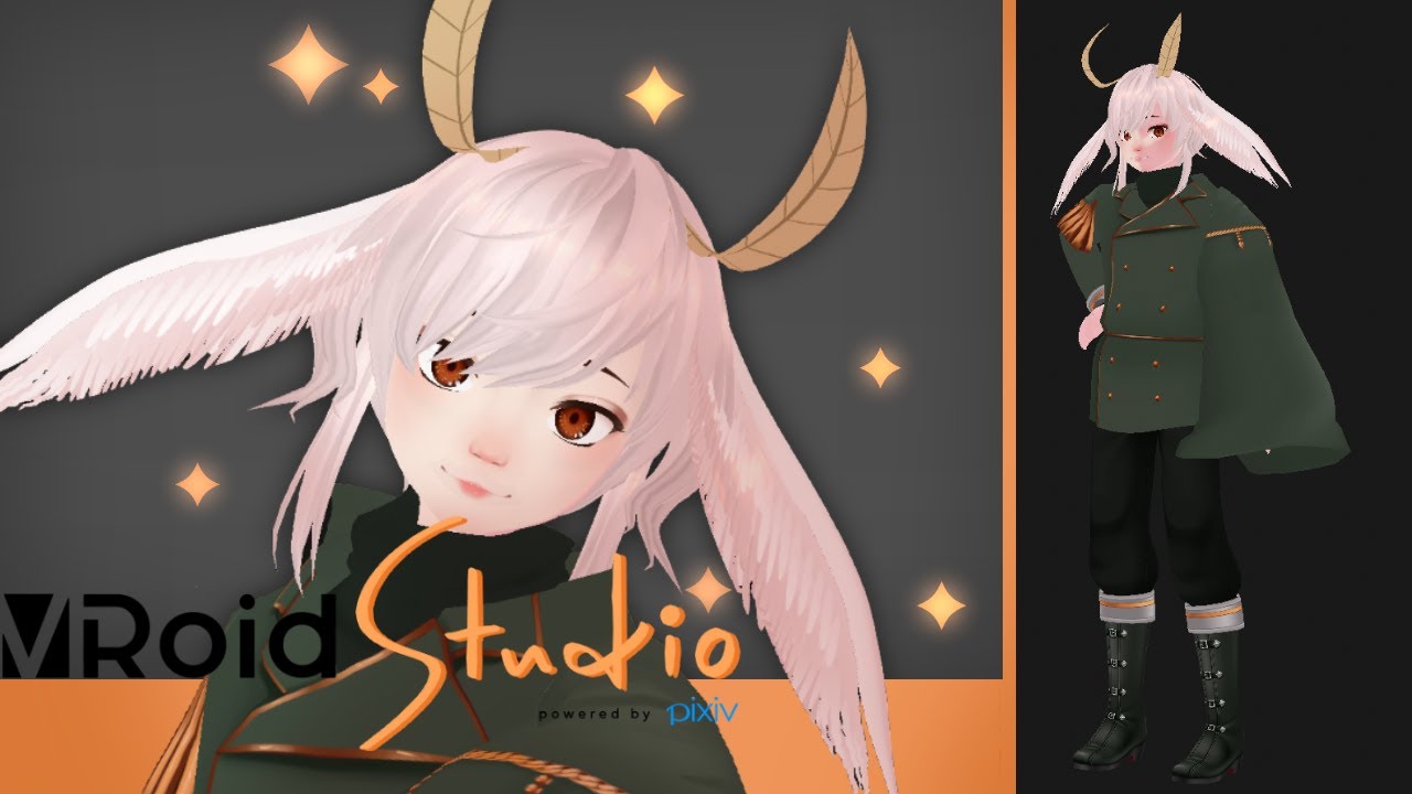 【Vroid Studio】Vroid speed Model Making Timelapse - Making of Maple O'malie