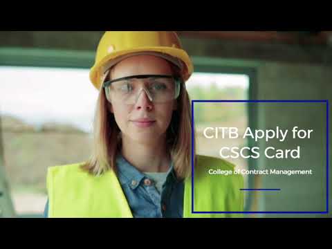 CITB Apply for CSCS Card
