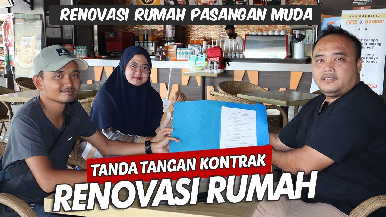 TANDA TANGAN KONTRAK RENOVASI RUMAH PASANGAN MUDA - #arsiteklampung JASA RENOVASI RUMAH LAMPUNG