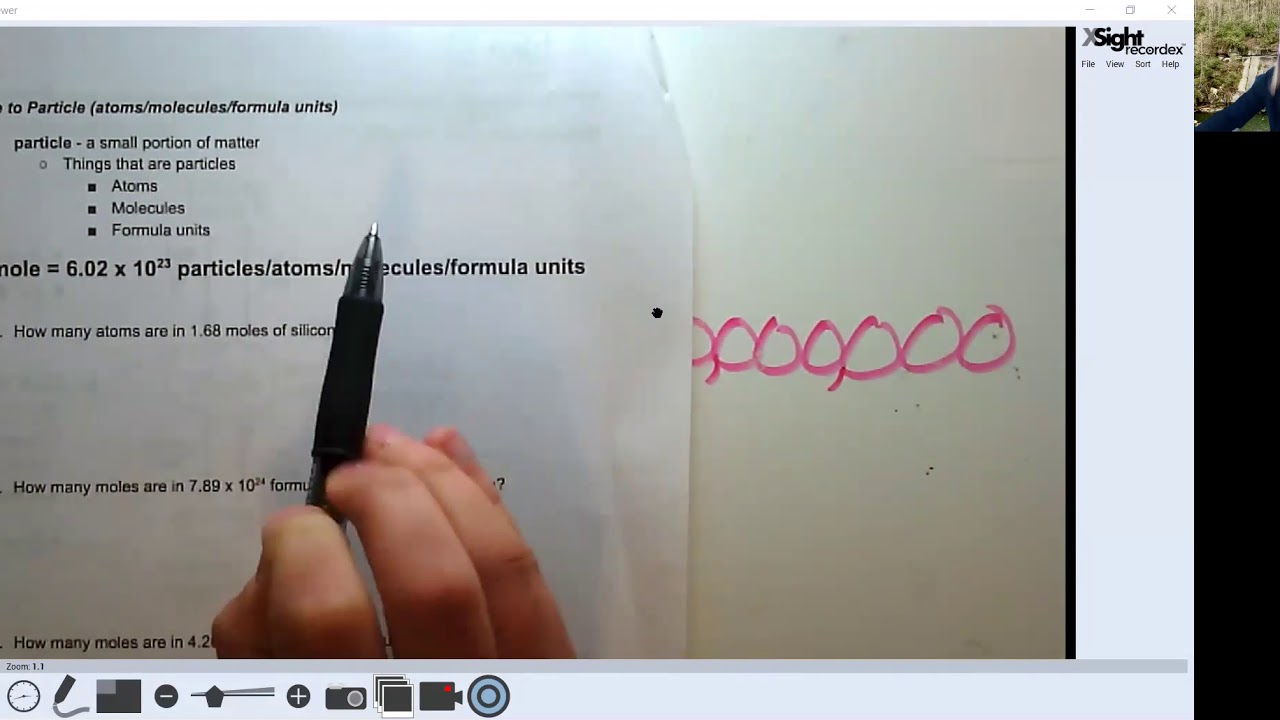 Mole Conversions Practice (problems 1 - 4)