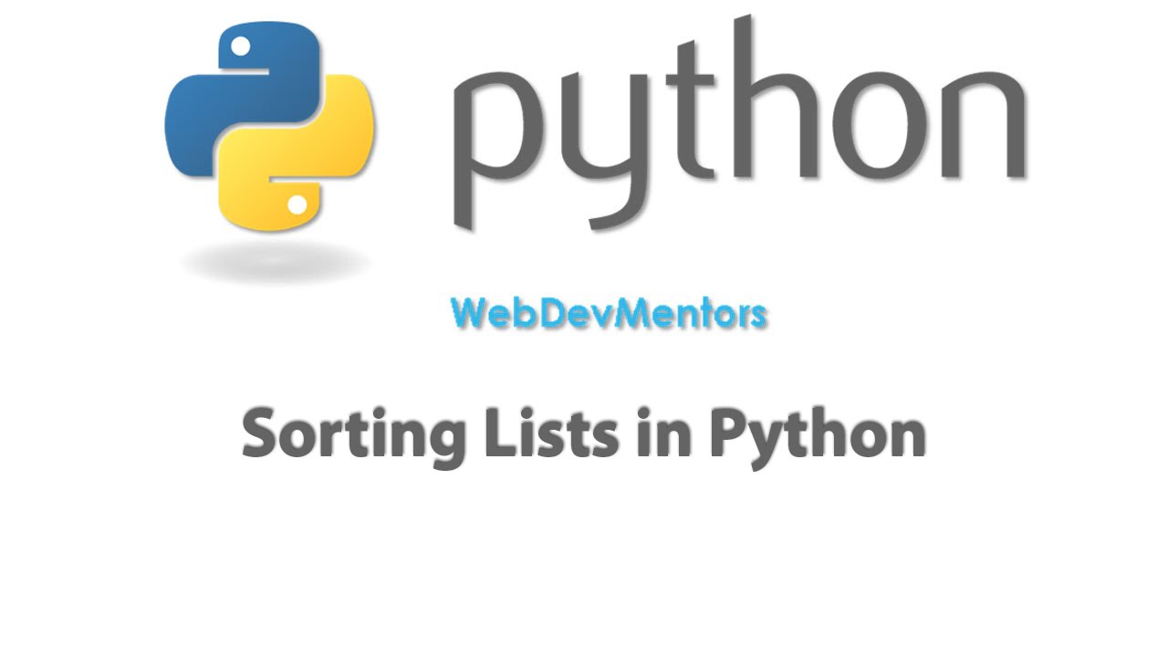 Sorting Lists in Python [HD 1080p]