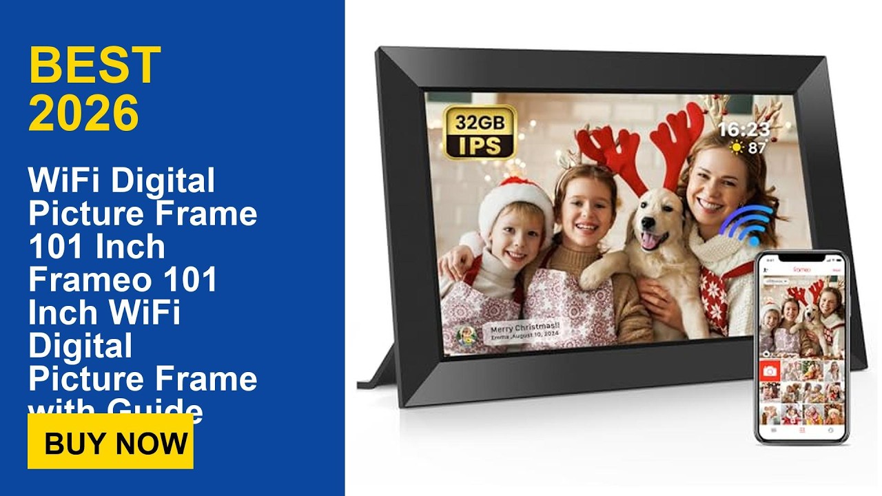WiFi Digital Picture Frame 101 Inch Frameo 101 Inch WiFi Digital Picture Frame with Guide