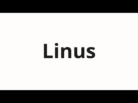 How to pronounce Linus
