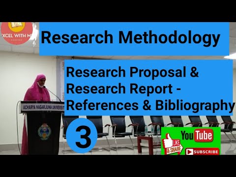 Research Methodology || Research Proposal & Research Report - References & Bibliography || PrePhD ||