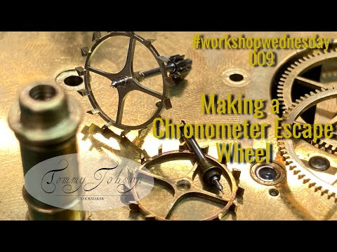 MAKING A CHRONOMETER ESCAPE WHEEL - Clock Restoration - Workshop Wednesday 009
