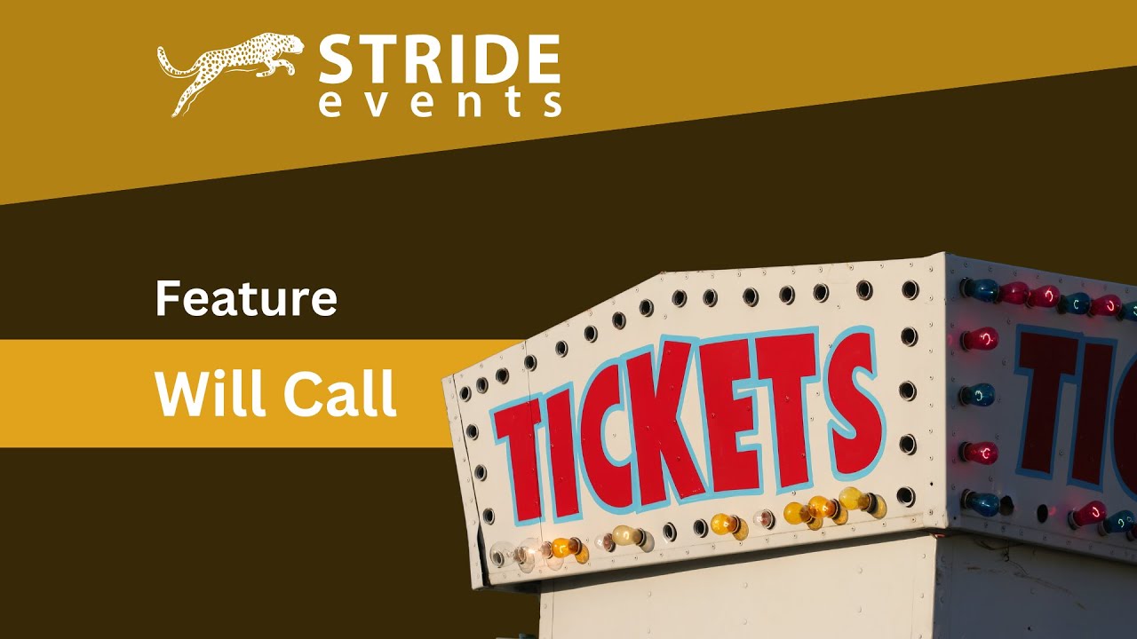 Add Will Call to Your Event