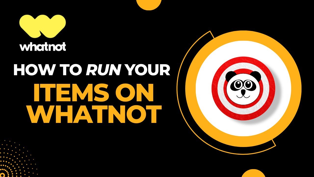 How To Run Your Items During Your Live Show on WHATNOT